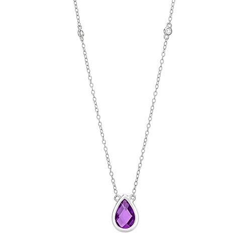 Click here for Womens Genuine Purple Amethyst Sterling Silver 18... prices
