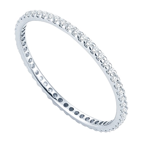 Click here for 1/4 CT.T.W. Natural Diamond Eternity Band  8  Whit... prices