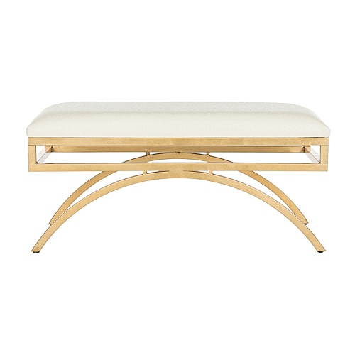 Click here for Moon Arc Accent Bench  One Size  White prices