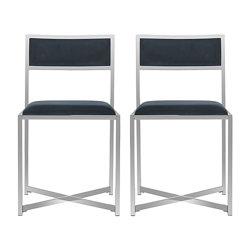 Click here for Kasane Side Chair (Set Of 2) - Navy prices