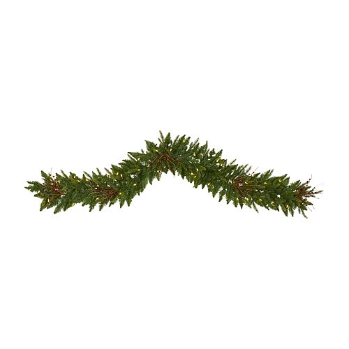Click here for Nearly Natural 6ft. Pre-Lit Indoor Christmas Pine... prices
