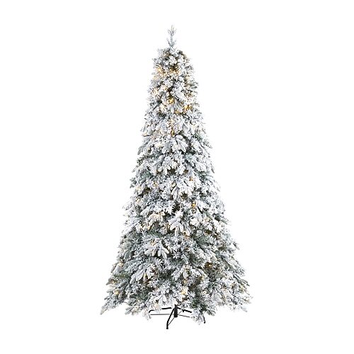 Click here for Nearly Natural 8 Foot Flocked Vermont Mixed Pine W... prices
