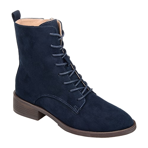 Click here for Journee Collection Womens Vienna Lace Up Stacked H... prices