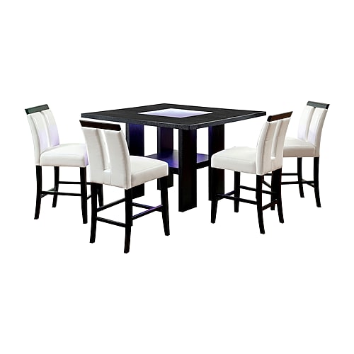 Click here for Furniture of America Abies 5-pc. Counter Height Sq... prices