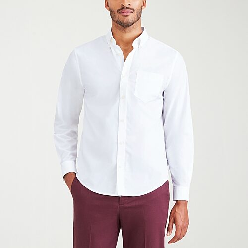 Click here for Dockers Stain Defender Mens Long Sleeve Regular Fi... prices