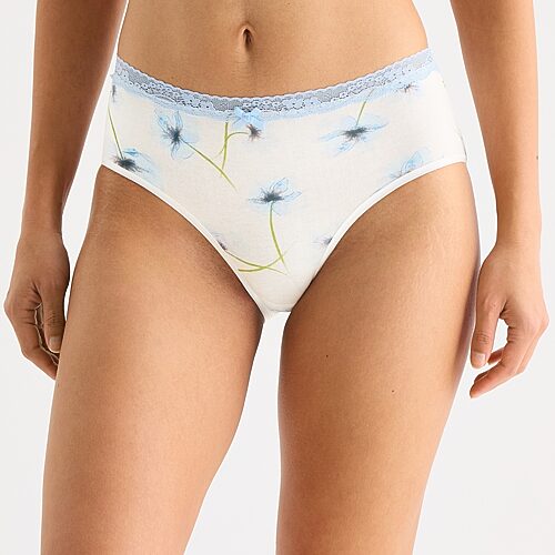 Click here for Ambrielle Cotton Brief Panty  Small  Blue prices