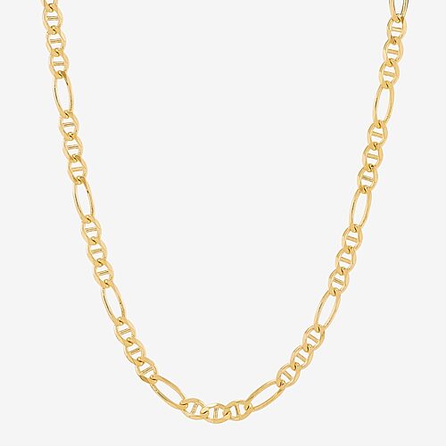 Click here for Made in Italy 14K Gold 20 Inch Figaro Chain Neckla... prices
