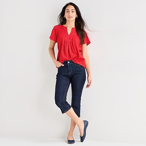 Click here for St. Johns Bay Womens Secretly Slender Mid Rise Cap... prices