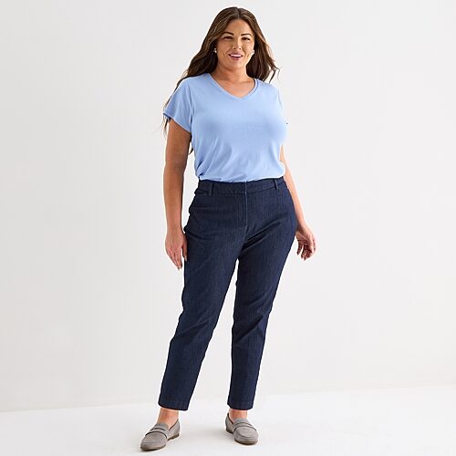 Click here for Liz Claiborne Emma Womens Plus Straight Mid Rise A... prices