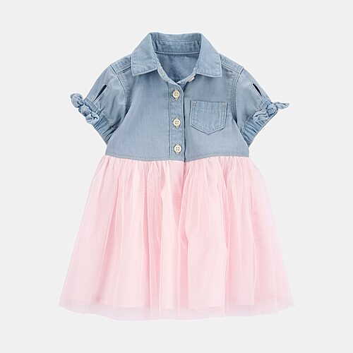 Click here for Oshkosh Baby Girls Short Sleeve Fitted A-Line Dres... prices