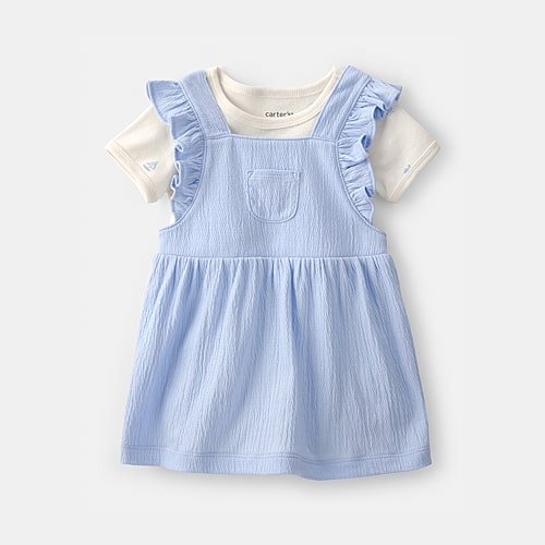 Click here for Carters Baby Girls Dress Set  6 Months  Blue prices