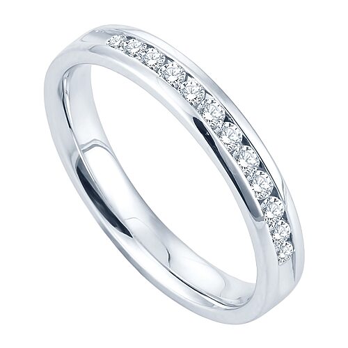 Click here for 1/4 CT.T.W. Channel-Set Natural Diamond Band  9  W... prices