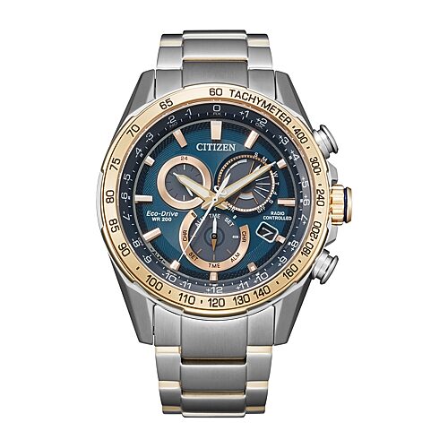 Click here for Citizen Eco-Drive Mens Chronograph Pcat Two-Tone S... prices