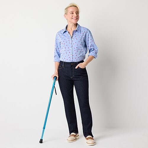 Click here for St. Johns Bay Womens Mid Rise Adaptive Easy-on + E... prices