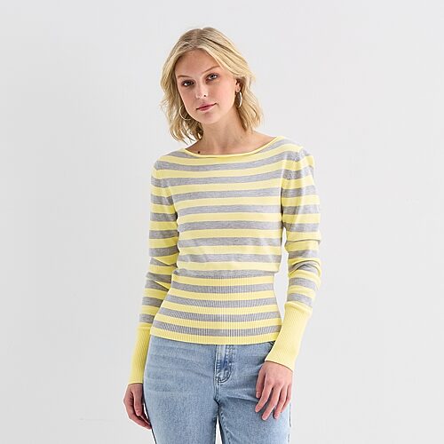 Click here for Forever 21 Juniors Womens Boat Neck Long Sleeve St... prices