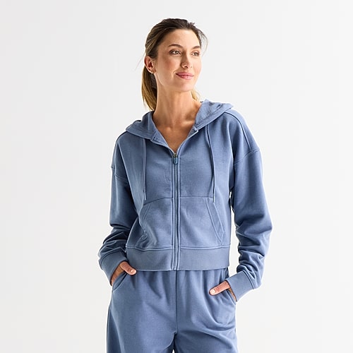 Click here for Xersion Womens Long Sleeve Fleece Zipper Active Ho... prices