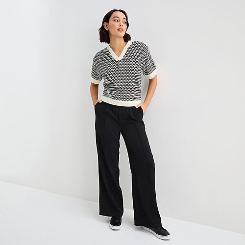 Click here for Stylus Womens Wide Leg Mid Rise Lounge Pant  Mediu... prices