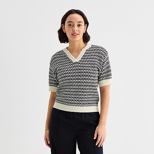 Click here for Stylus Womens V Neck Elbow Sleeve Pullover Sweater... prices