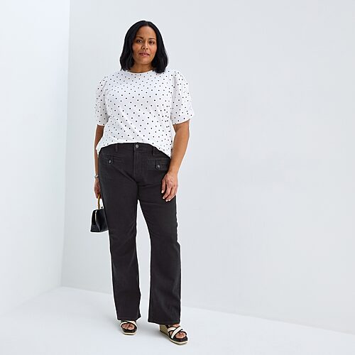 Click here for Liz Claiborne Lana Womens Plus High Rise Bootcut J... prices