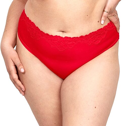 Click here for Curvy Couture Sheer Whisper High Cut Brief Panty-1... prices