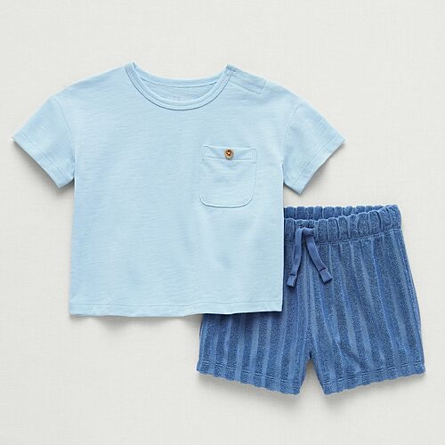 Click here for Okie Dokie Baby Boys 2-pc. Short Set  9 Months  Bl... prices