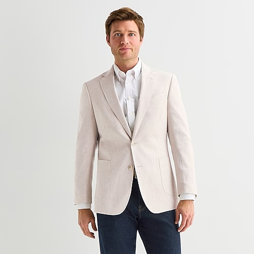 Click here for Stafford Linen Cotton Blend Mens Regular Fit Sport... prices