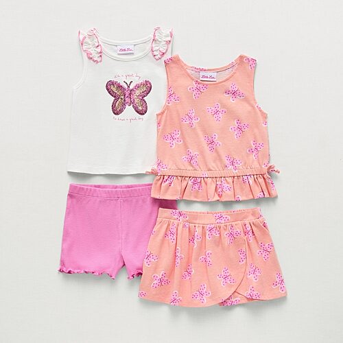 Click here for Little Lass Toddler Girls 4-pc. Short Set  2t  Pin... prices