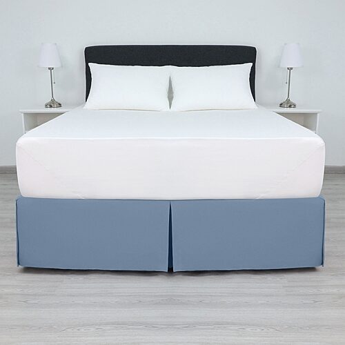 Click here for Martex Multi Pleat 15 Bed Skirt  One Size  Blue prices