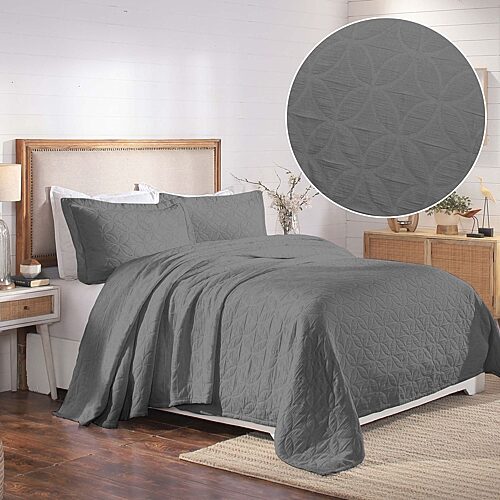 Click here for SUPERIOR Serenity Cotton Matelasse Textured Jacqua... prices