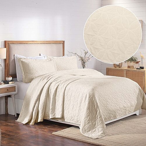 Click here for SUPERIOR Serenity Cotton Matelasse Textured Jacqua... prices