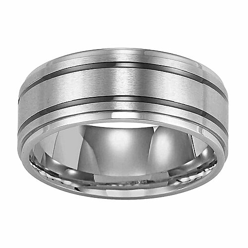 Click here for Unisex Adult 9M Stainless Steel Wedding Band  8 1/... prices