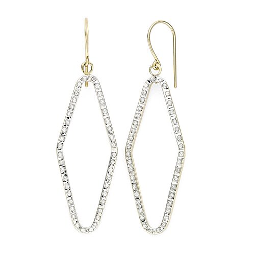 Click here for Diamond Fascination 14K Yellow Gold Open Geometric... prices