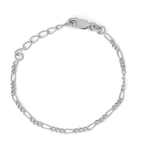 Click here for Girls Sterling Silver Solid 6 Inch Link Bracelet... prices