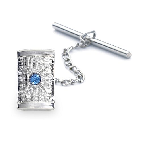 Click here for Rhodium-Plated Tie Tack  One Size  Silver prices