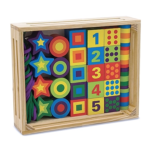 Click here for Melissa & Doug Lacing Beads Interactive Toy  One S... prices