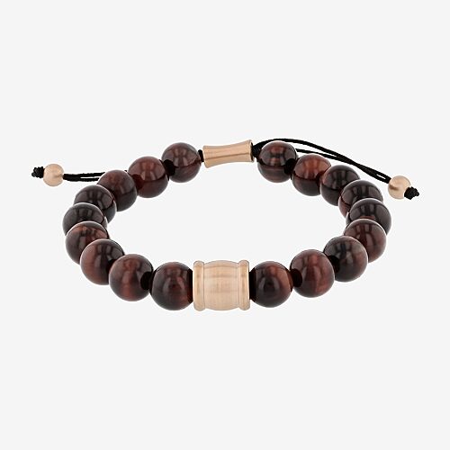 Click here for Mens Genuine Red Tigers Eye Beaded Bracelet  One S... prices