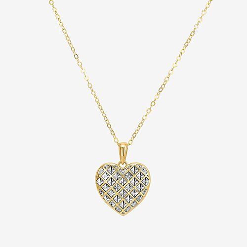 Click here for Womens Sterling Silver Heart 18 Inch Pendant Neckl... prices