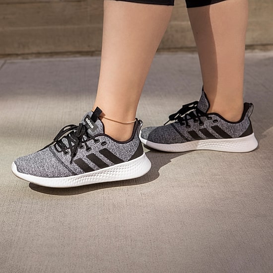 adidas Cloudfoam Cloudfoam Pure 2.0 Womens Walking Shoes, Color: Black ...