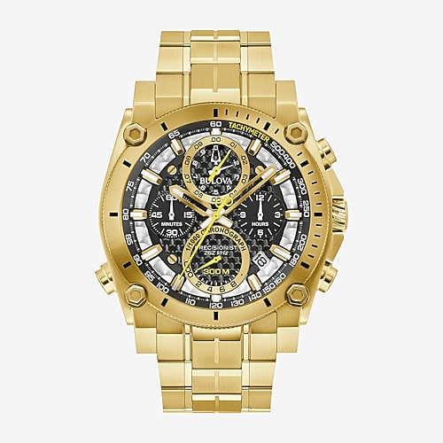 Click here for Bulova Mens Chronograph Precisionist Icon Gold-Ton... prices