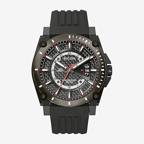 Click here for Bulova Mens Black Strap Watch 98b417  One Size prices