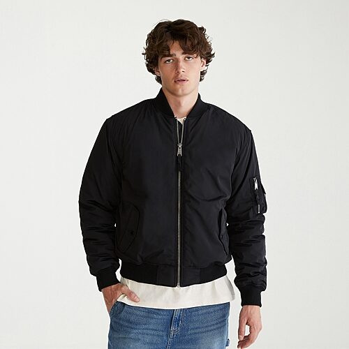Click here for AEROPOSTALE Mens Bomber Jacket  Large  Black prices
