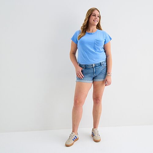 Click here for Arizona Womens 2 1/2 Low Rise Juniors Plus Denim S... prices