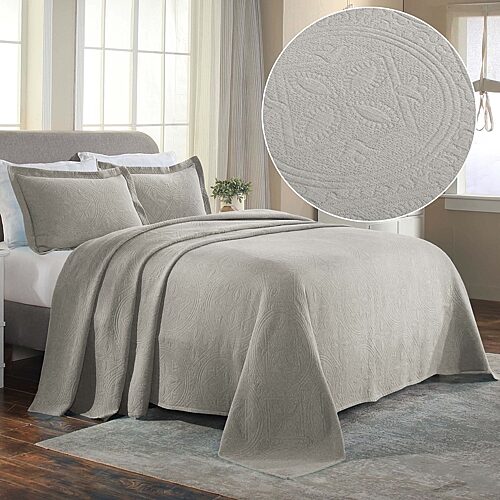 Click here for SUPERIOR Celtic Circle Textured Woven Jacquard Bed... prices