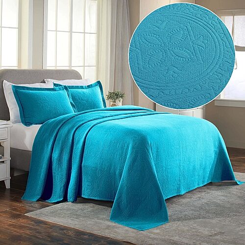 Click here for SUPERIOR Celtic Circle Textured Woven Jacquard Bed... prices