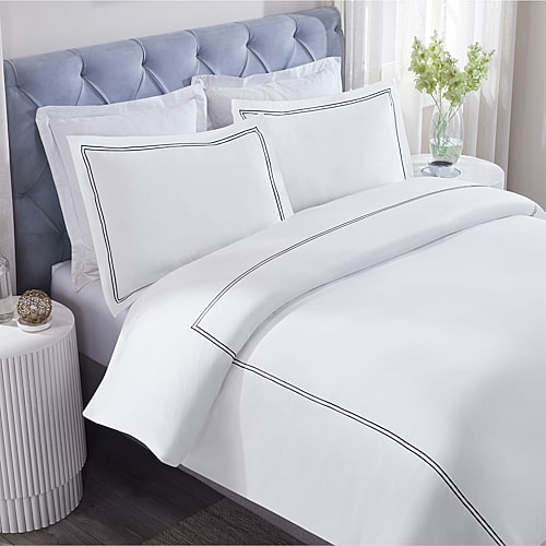 Click here for SUPERIOR Fieldstone Cotton Embroidered Texture Duv... prices
