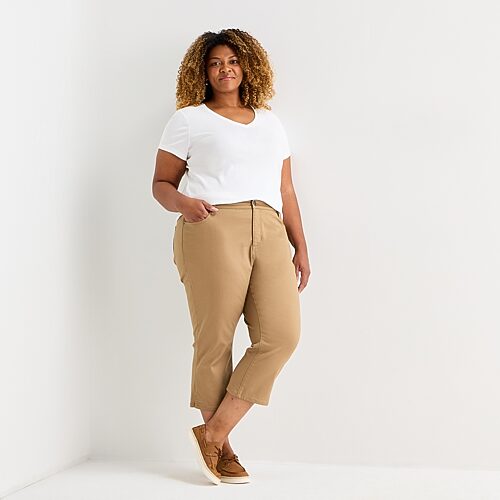 Click here for St. Johns Bay Womens Plus Secretly Slender Mid Ris... prices