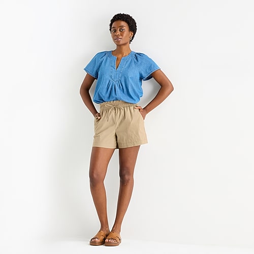 Click here for St. Johns Bay Womens Pull-On Short  Large  Beige prices