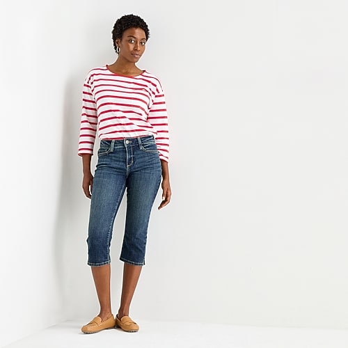 Click here for St. Johns Bay Womens Secretly Slender Mid Rise Cap... prices