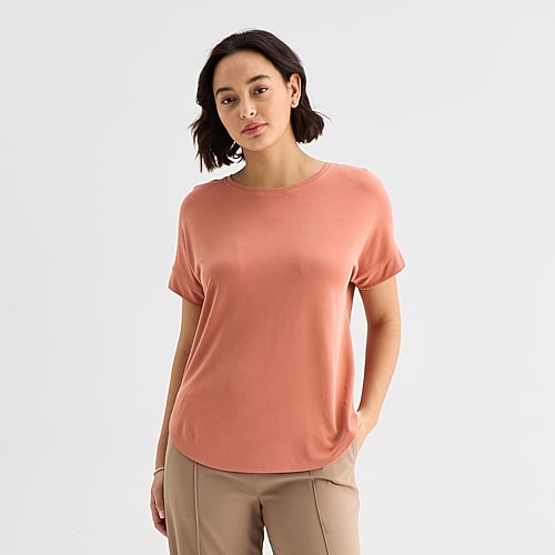 Click here for Stylus Womens Crew Neck Short Sleeve T-Shirt  X-sm... prices