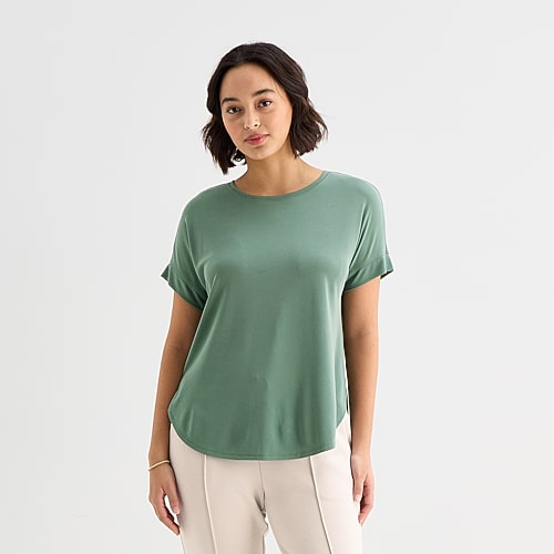 Click here for Stylus Womens Crew Neck Short Sleeve T-Shirt  X-sm... prices